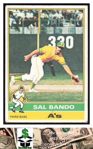 1976 Topps #90 Sal Bando - Oakland Athletics | eBay
