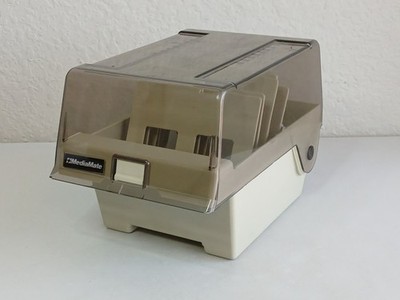 Vintage MEDIA MATE 5.25" Floppy Disk Storage Box Case Holder & 5 ...