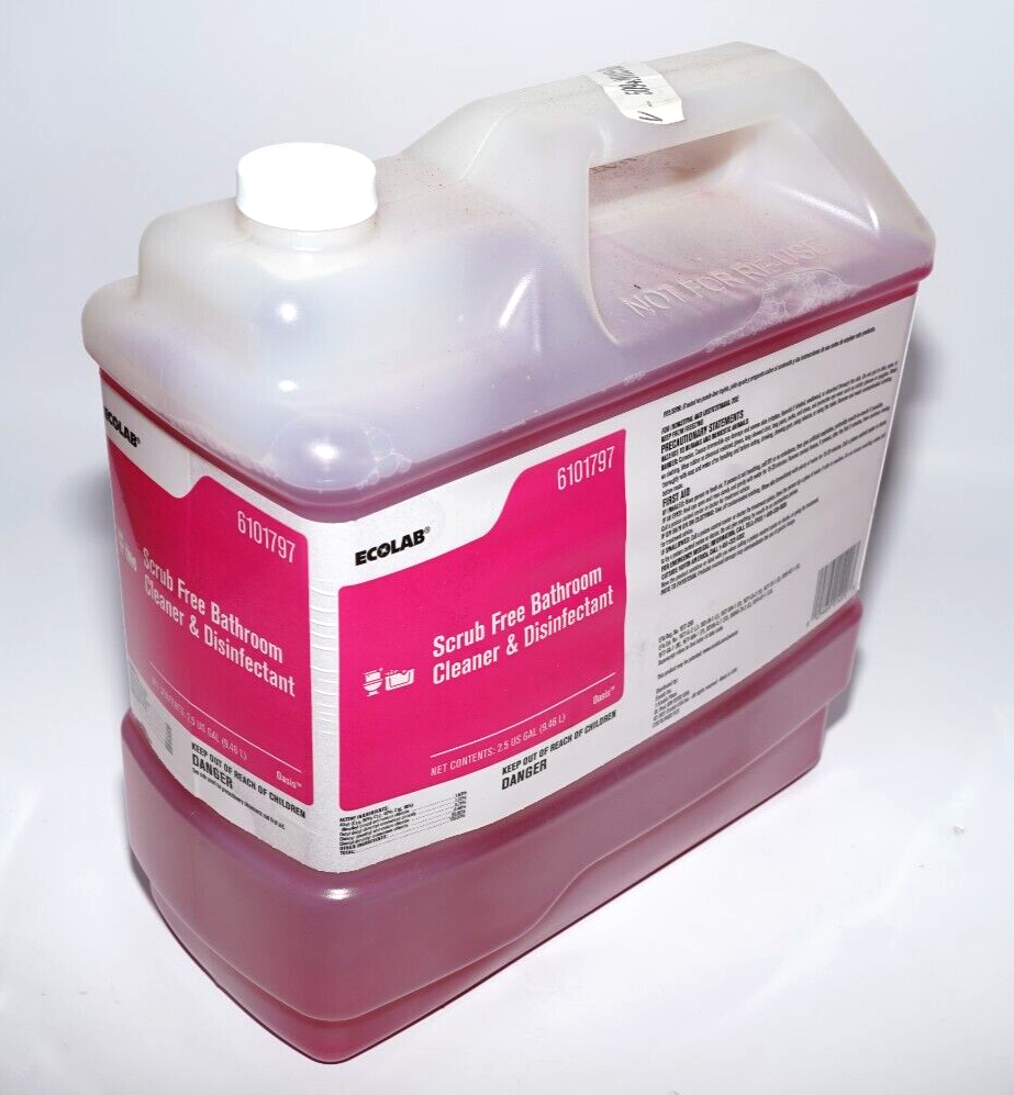 Ecolab 6101797 Oasis Scrub Free Bathroom Cleaner & Disinfectant 2.5 gal ...