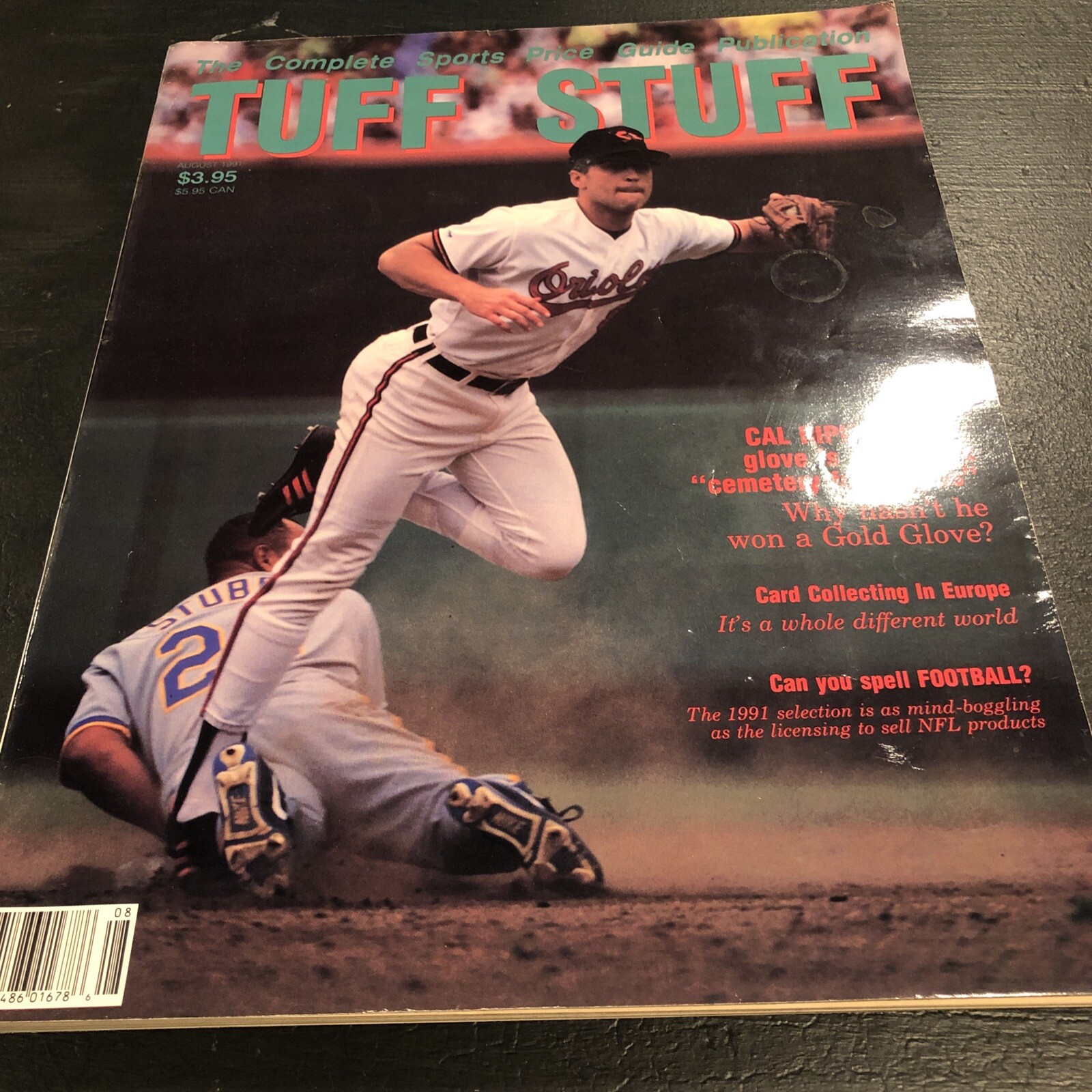 Tuff Stuff Magazine August 1991 CAL RIPKEN JR Baltimore Orioles with ...