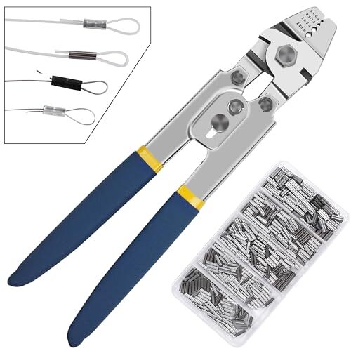 Fishing Crimping Pliers + 300pcs Crimp Sleeves Kit Fishing Crimping ...