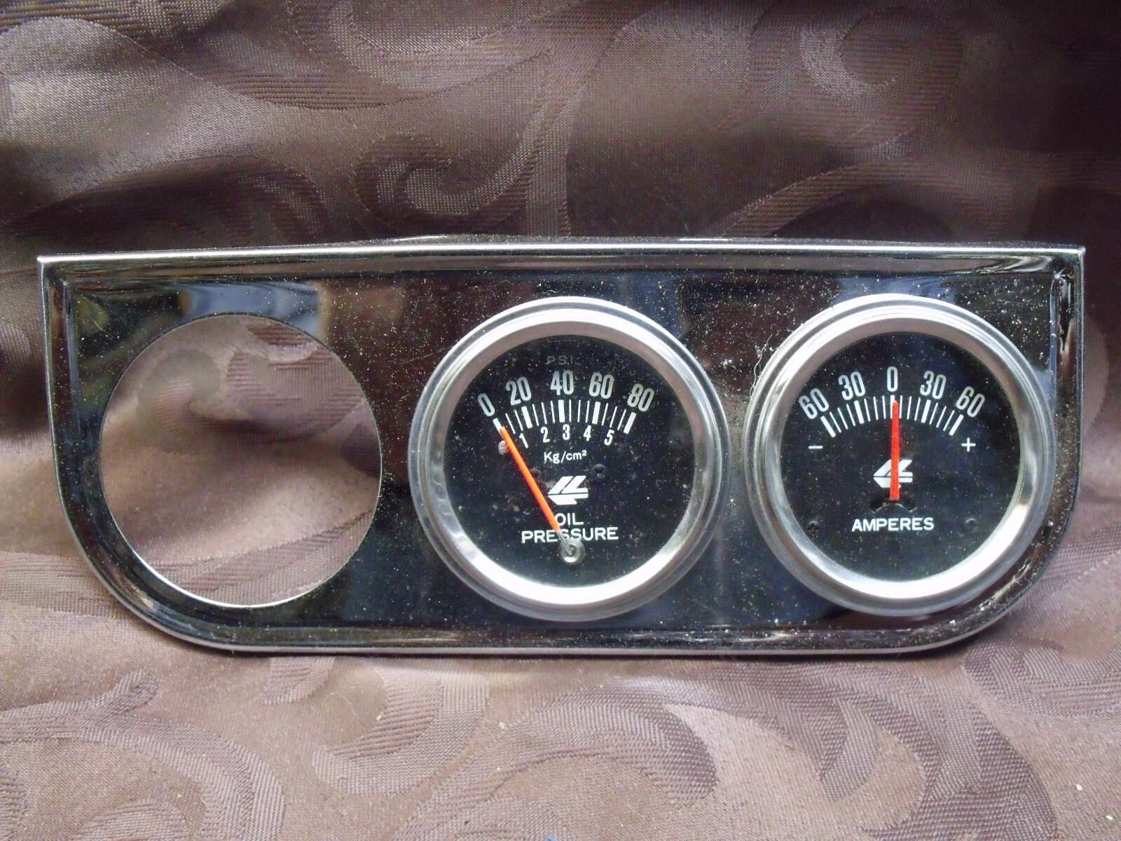 Equus Ampheres & Oil Pressure 2" Gauges with Chrome Bezels & Triple ...