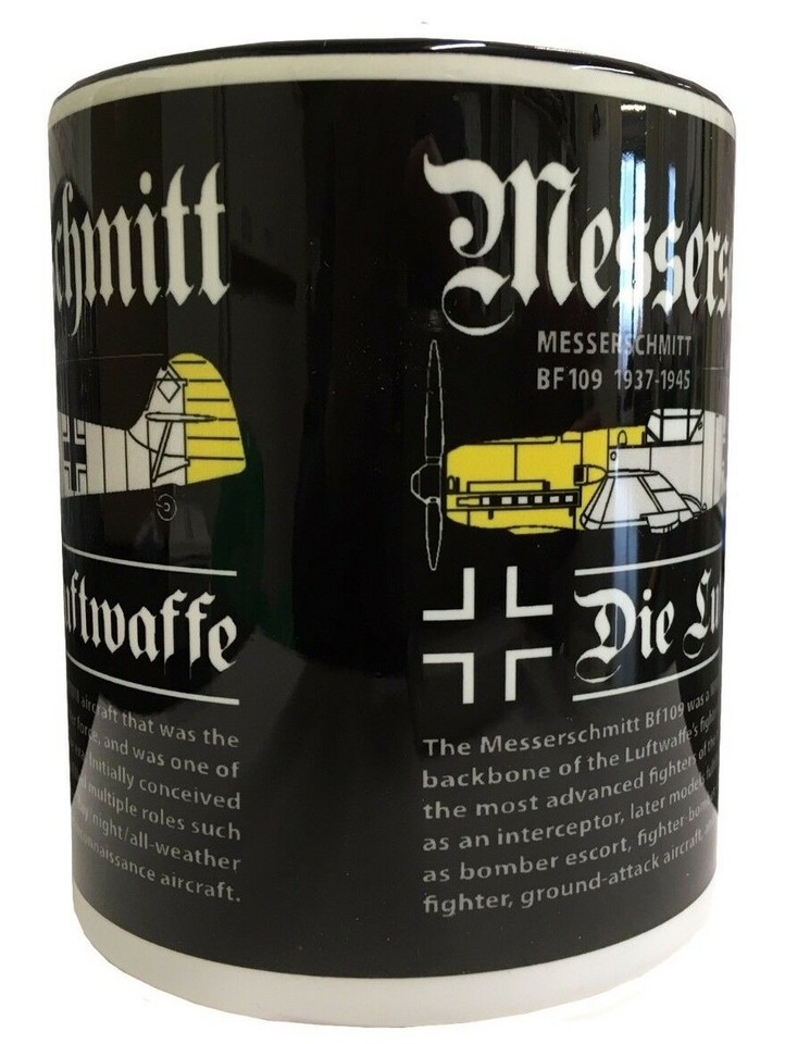 MESSERSCHMITT Bf 109 WW2 GERMAN LUFTWAFFE FIGHTER AIRCRAFT MUG | eBay