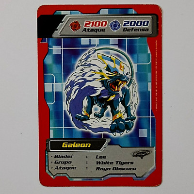 BEYBLADE #03 GALEON Trading Card Game Kidys PERU 2002 South America ...