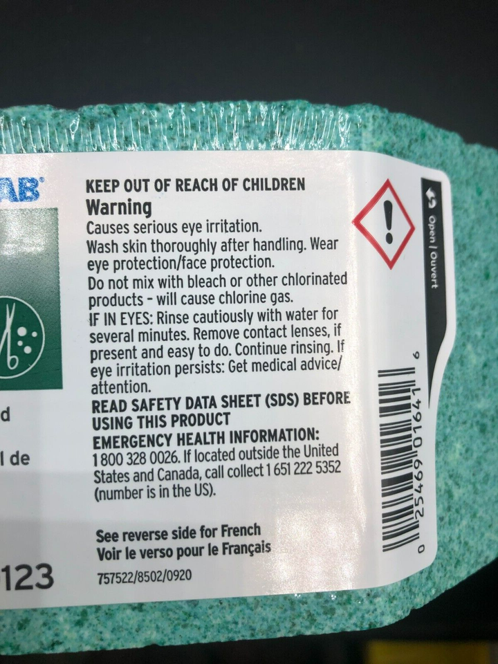 2 Pack Ecolab Solid Rinse Additive Concentrate General Purpose 4lbs ...