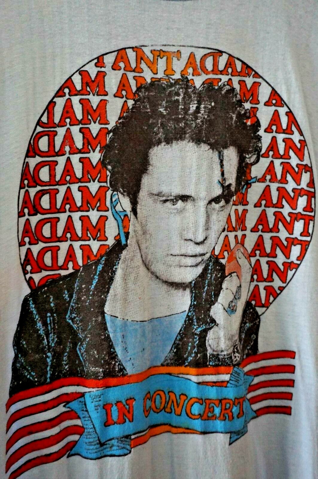 Rare vintage Adam Ant / Ants 80's pale baby blue Stri… - Gem