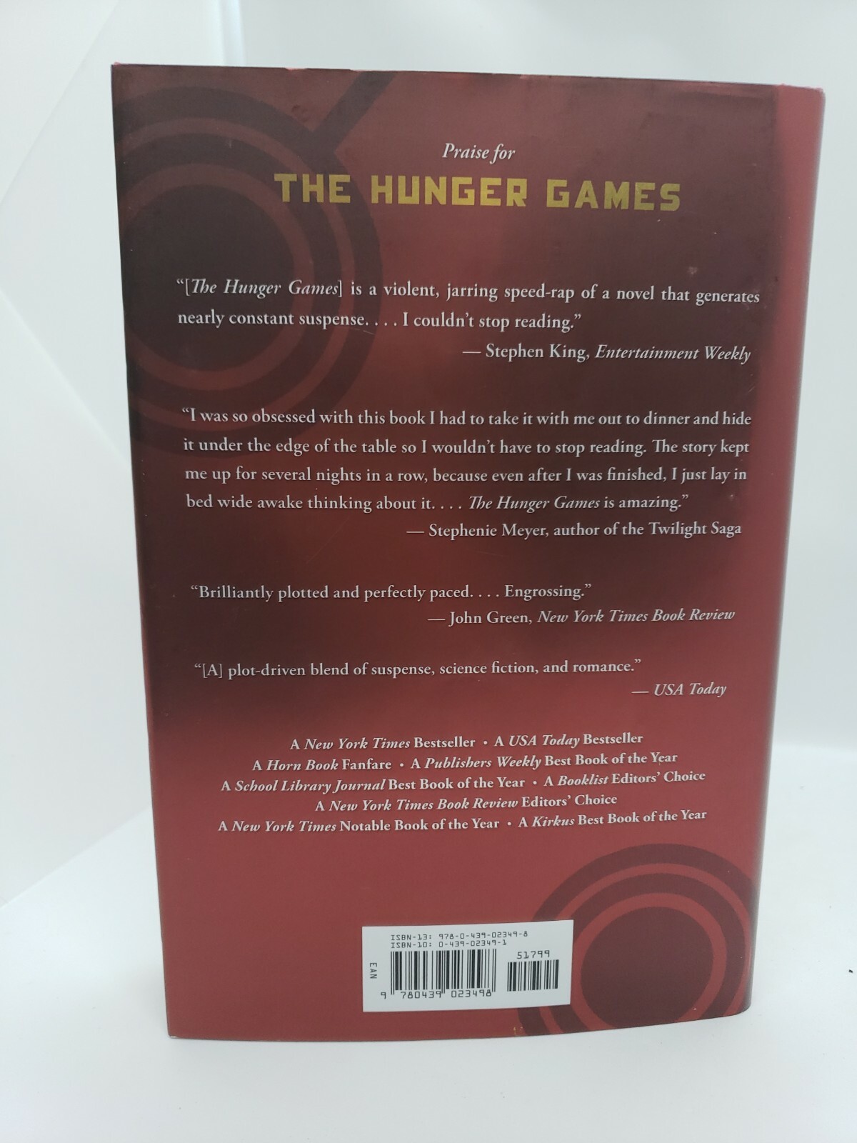Catching Fire Book Back Cover