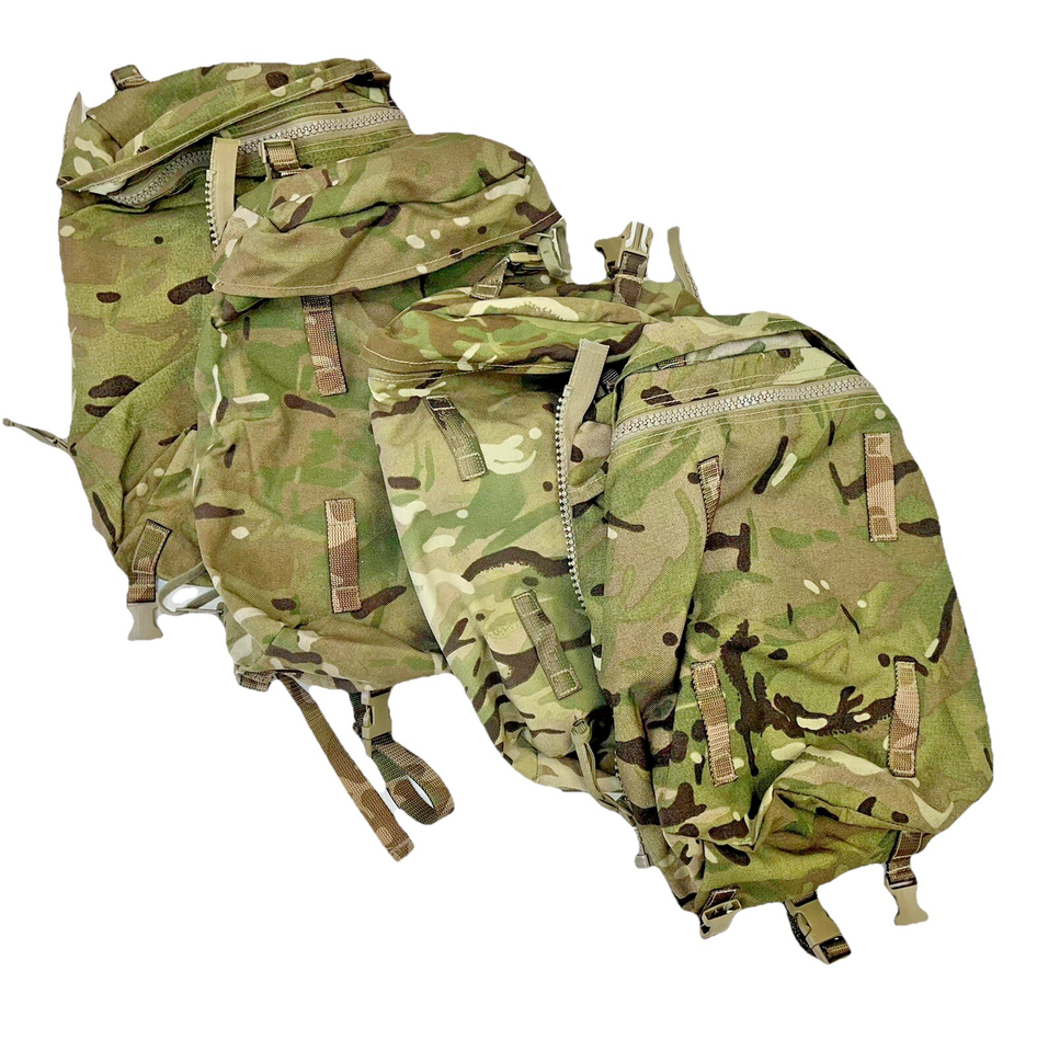 MTP Daysack Rocket Pouch British Army Issue Bergan Zip On Side Pockets ...