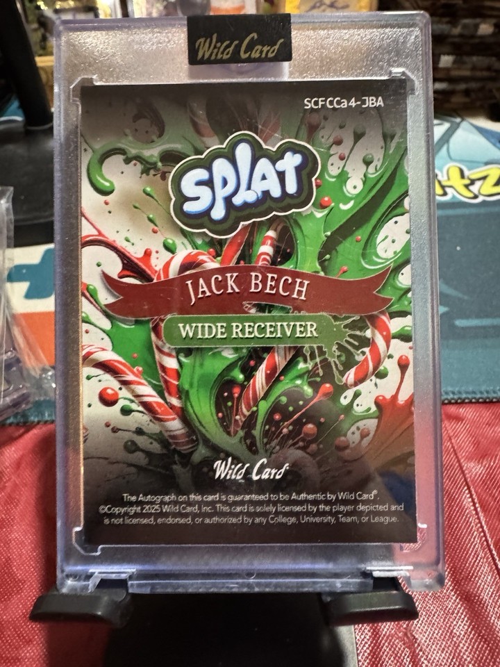 Jack Bech (2025 Wild Card Splat (Holiday), Auto, RC, 1/1) Raiders | eBay