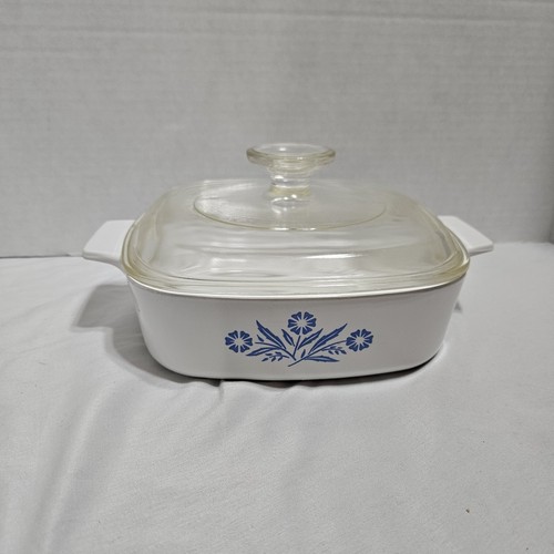Vtg Corning Ware Blue Cornflower 1 QUART Casserole Dish P-1-B Pyrex ...