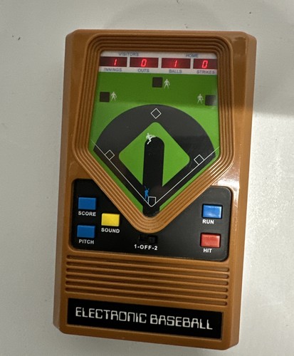 Vintage Mattel Classic LED Baseball Handheld Electronic Game Tested ...