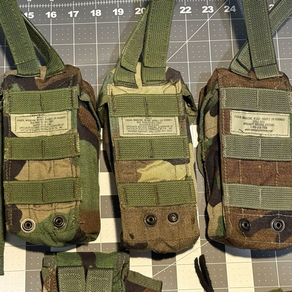 9 PC M81 Woodland Rifleman Kit W. Medic Pouch/FLC Excellent Used ...