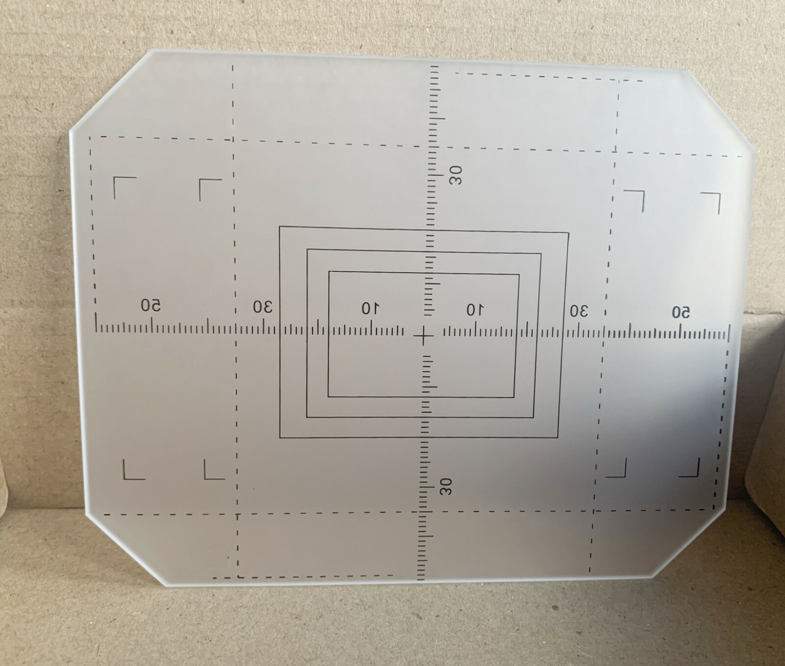 4X5 Ground Glass Focusing Screen f/ Linhof Horsemans Toyo Sinar Scale ...