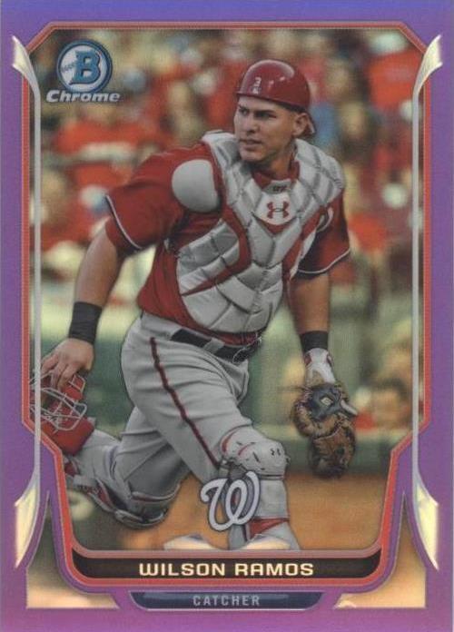 2014 Bowman Chrome - Wilson Ramos #179 Purple Refractor /150 for sale ...