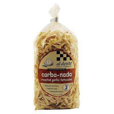Al Dente CARBA-NADA ROASTED GARLIC FETTUCCINE, Case of Six 10 Oz Cello ...