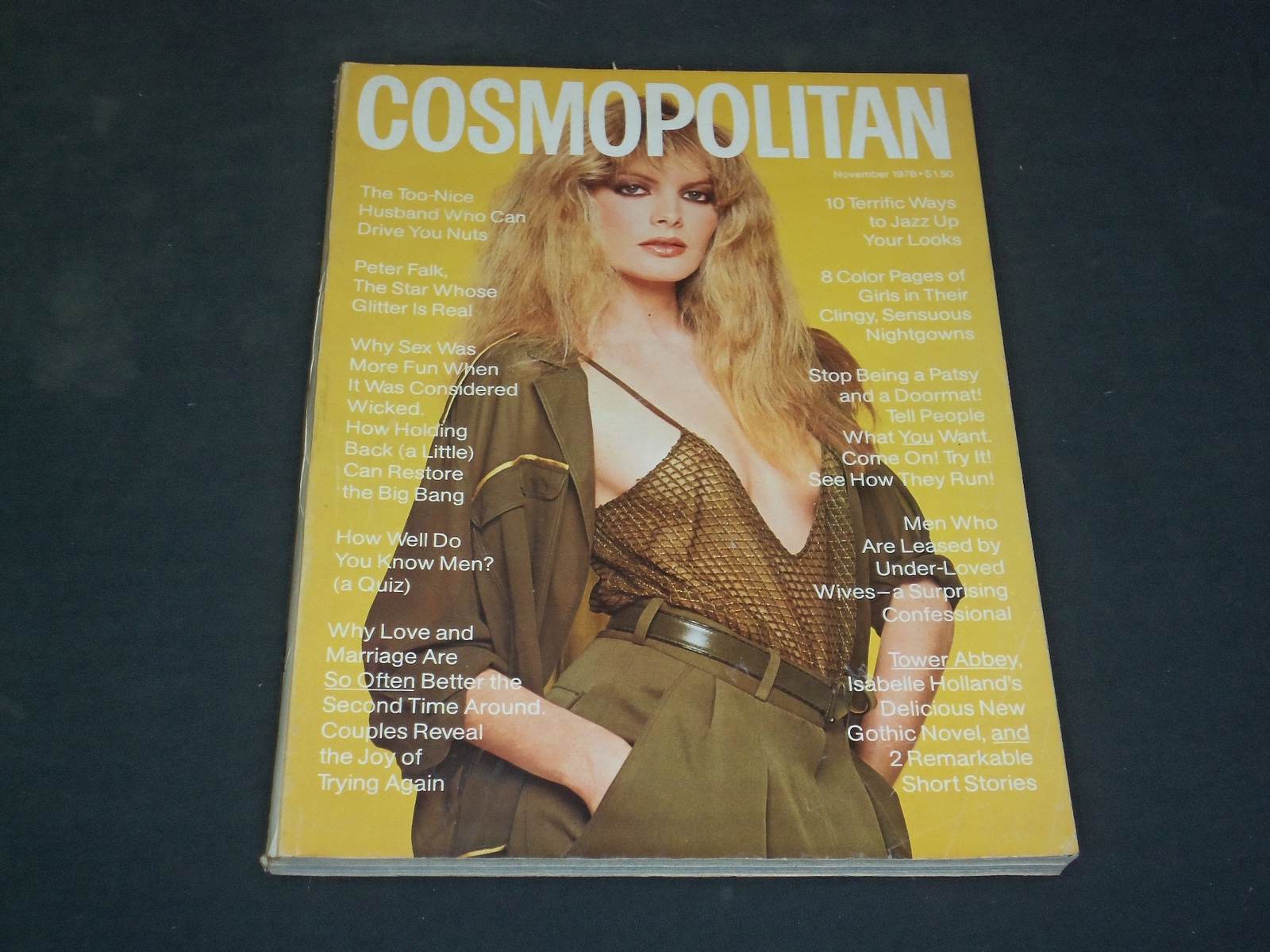 1978 NOVEMBER COSMOPOLITAN MAGAZINE - RENE RUSSO, PHOTO BY SCAVULLO ...
