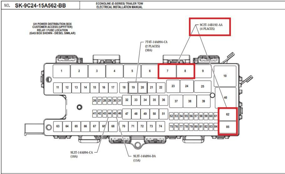 5 lot Econoline OEM New Take Off Ford Fuse box tow Relay FoMoCo 9C2T ...