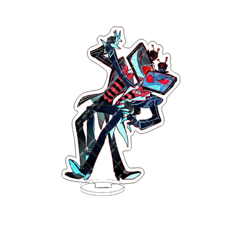 13cm Hazbin Hotel Vox Husk Alastor Acrylic Stand Figure Model ...