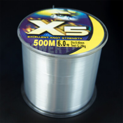 500M Nylon Line Mono Clear Power Fishing Line Monofilament 2LBS-90LBS ...