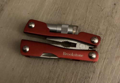 BROOKSTONE POCKET KNIFE MULTI TOOL FLASHLIGHT | eBay