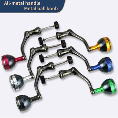 Full Metal Fishing Reel Handle Knob Spinning Reel Handle Rocker Arm ...