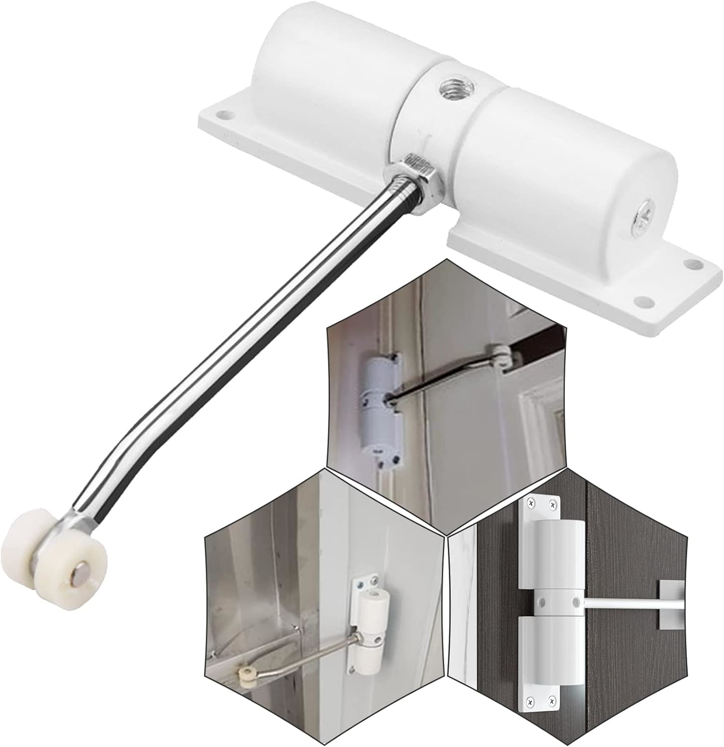 Automatic Spring Door Closer, Adjustable Door Spring Closer for ...