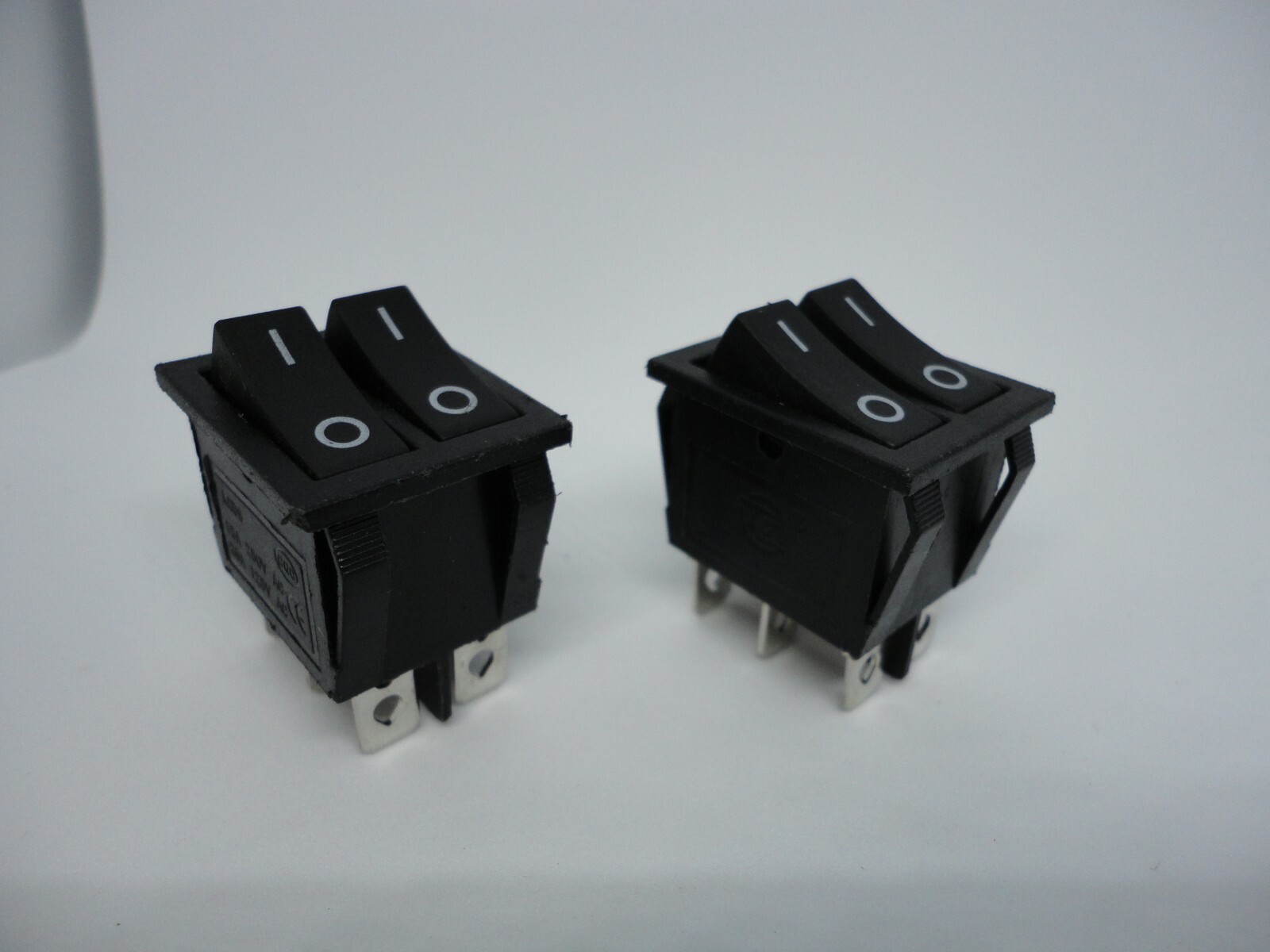 2 Pcs Pack Lot KCD6 15A 250V 20A 125V CQC 6 Pins Dual Power Button ...