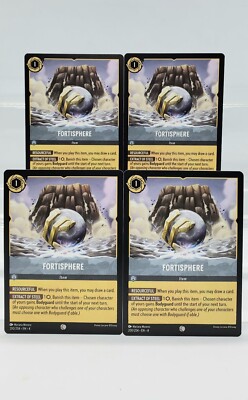 Disney Lorcana Fortisphere 200/204 Ursula's Return - 4 Cards Playset | eBay