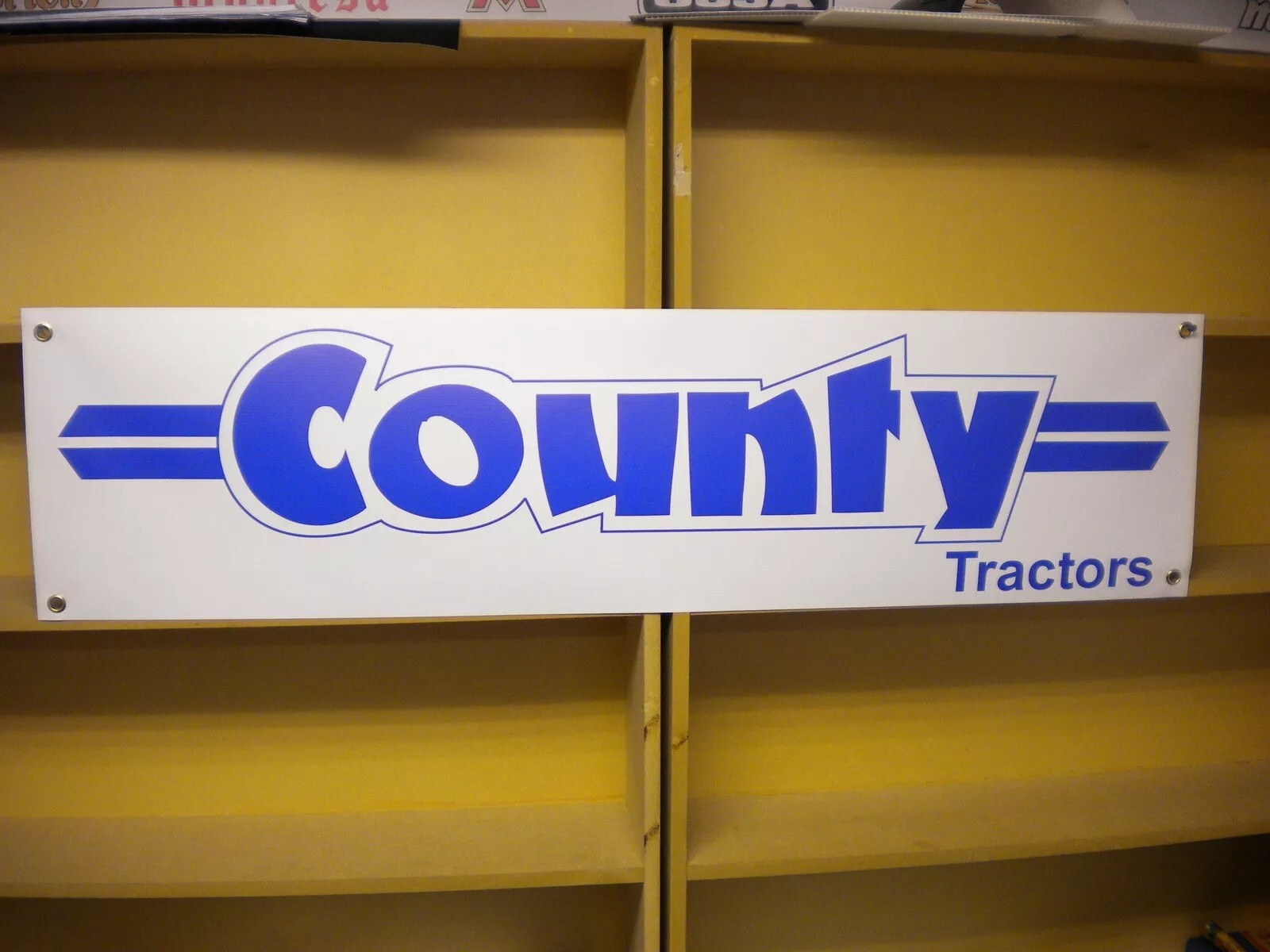 Ford County Tractors Banner Workshop Tractor Shed Agriculture Farm show ...