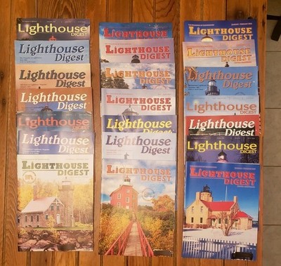 21 LIGHTHOUSE DIGEST Magazines LOT HISTORIC REFERENCE 2002-2025 Ex ...