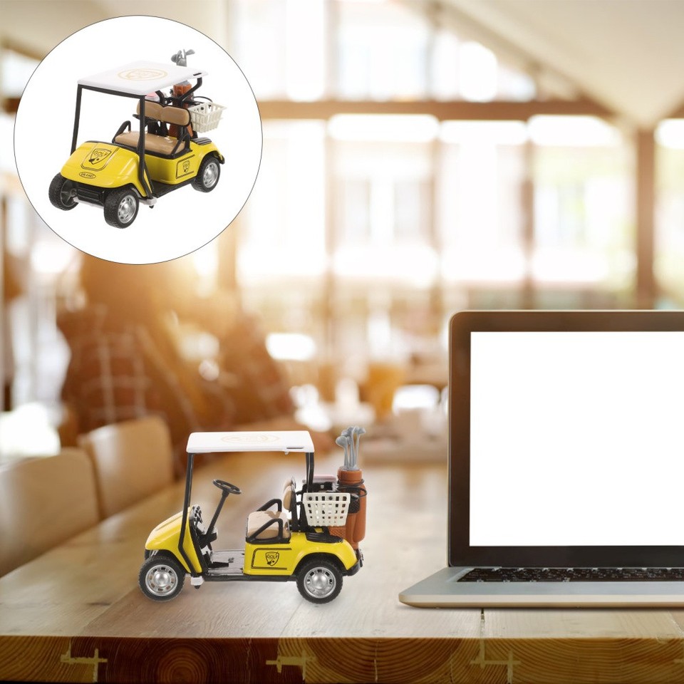 Small Toy Golf Cart Model Christmas Decorations Party Favors Carts ...