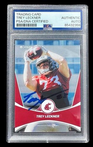 Trey Leckner Signed 2024 Onit Athlete Autographed Washington State ...