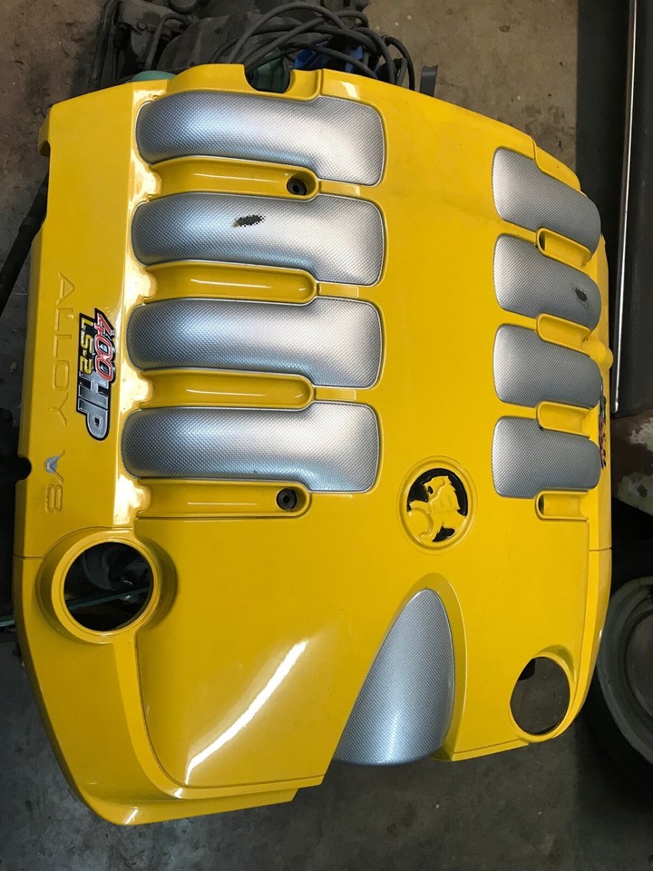 Genuine Holden Engine Cover Yellow for VF Commodore SS V8 Chevrolet GTO ...