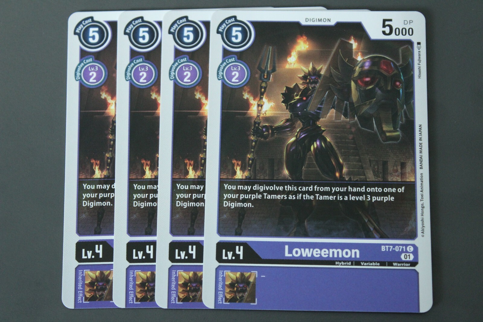 Digimon TCG (2020) - BT7-071 - 4x Loweemon - Purple - Common | eBay UK