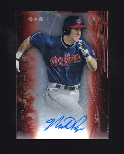 2014 Bowman Sterling Refractor Mike Papi 48/75 Autograph #BSPA-MPA ...