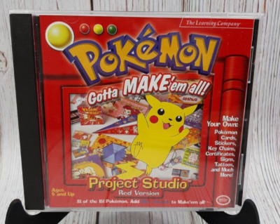 The Learning Company POKEMON PROJECT STUDIO Red Version 1999 | eBay
