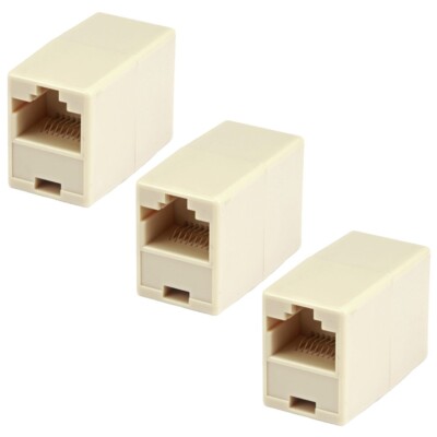 3 Pcs CAT6 CAT5e RJ45 Network LAN Ethernet Coupler Cable Joiner ...