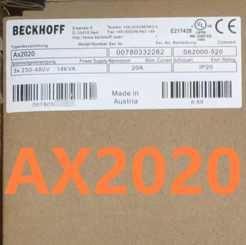 1PC AX2020 BECKHOFF Servo Amplifier NEW Factory Sealed | eBay