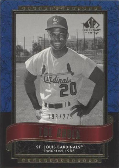2003 SP Legendary Cuts - Lou Brock #6 Blue /275 for sale online | eBay