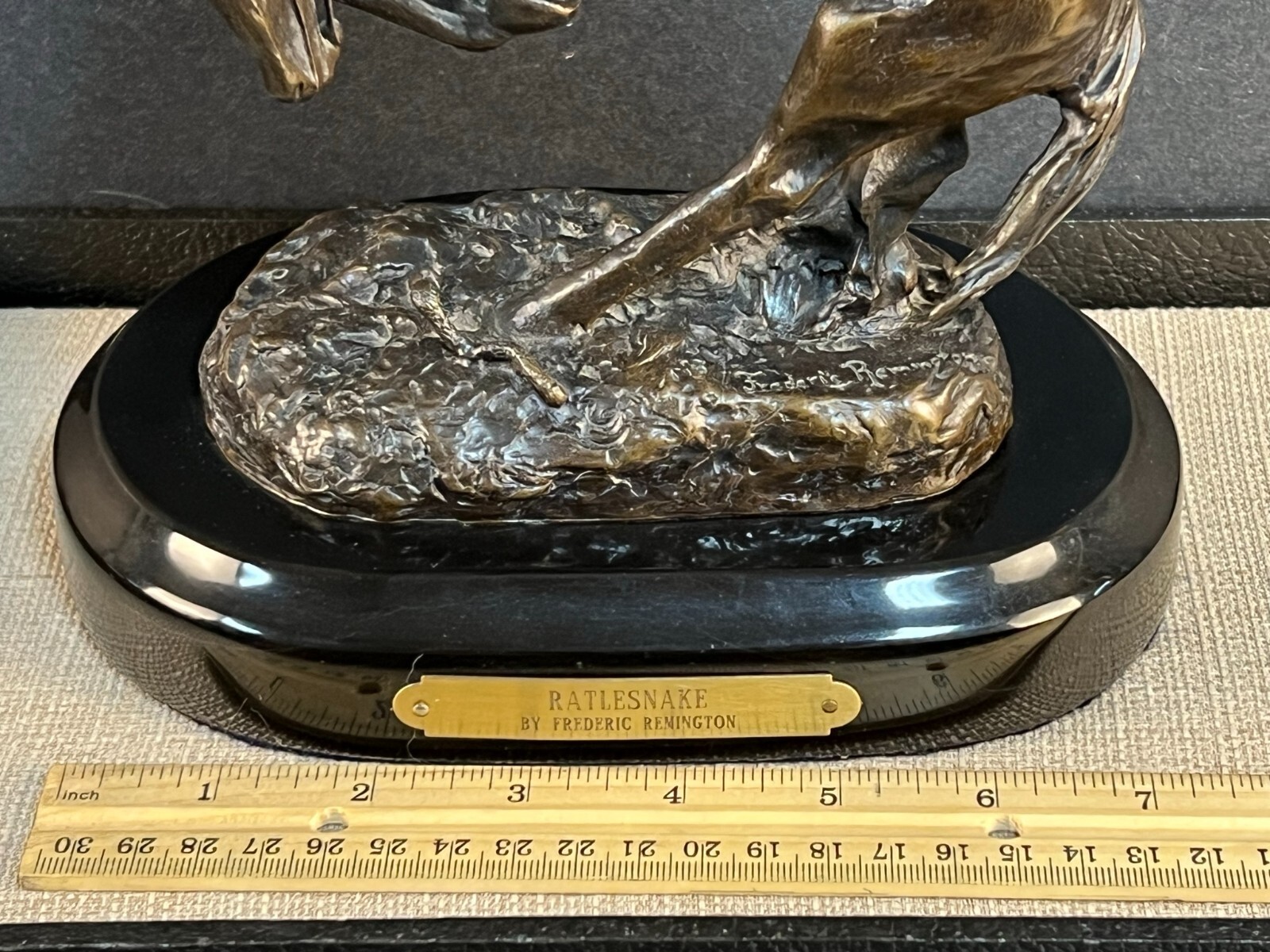 REMINGTON Rattlesnake Bronze Sculpture | eBay