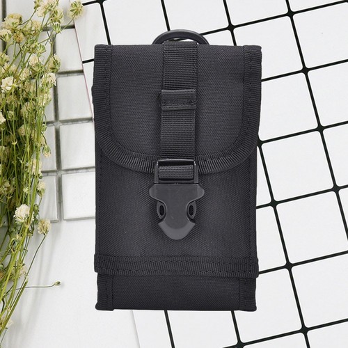 Outdoor Waist Hanging Phone Pouch Multi Purpose Oxford Fabric Mobile ...