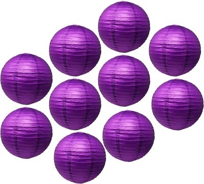 Mudra Crafts Purple Paper Lanterns - 12 Pack Round Japanese 12 Inches ...