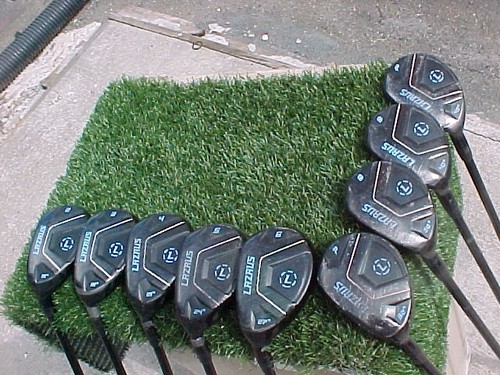 Left Hand Lazrus Hybrid Irons Golf Clubs Set 2 thru PW w Regular Flex ...