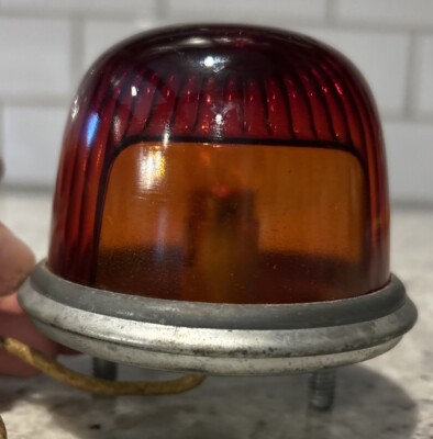 Vintage Nu Ray Jr Motorcycle, Scooter Rear Taillight Assembly Red Glass ...