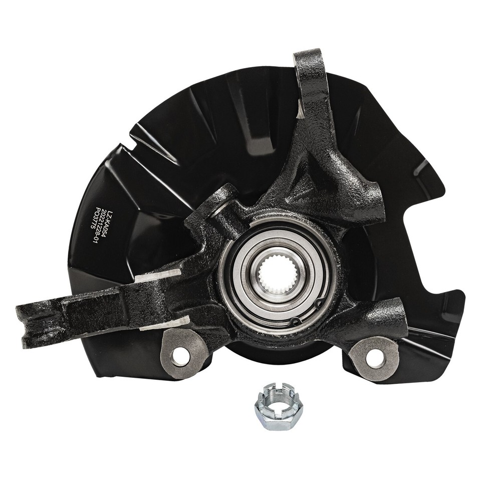 Front Steering Knuckles Hub Bearings Disc Rotors Brake Pads for Hyundai ...