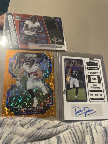 Ravens 3 Card Lot. Including Pepe Williams Rookie Auto | eBay