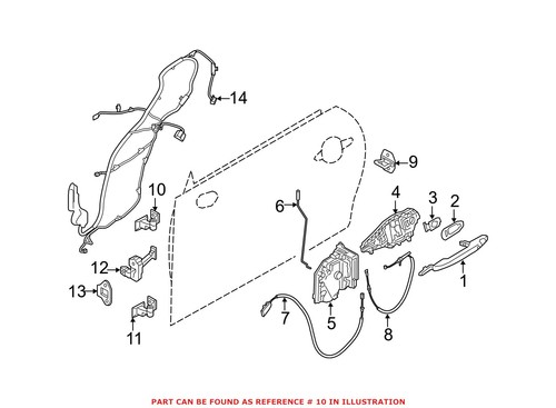 For BMW Genuine Door Hinge Rear Right Upper 41527284546 | eBay
