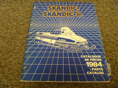 1984 Ski-Doo Skandic & Skandic R Snowmobile Parts Catalog Manual | eBay
