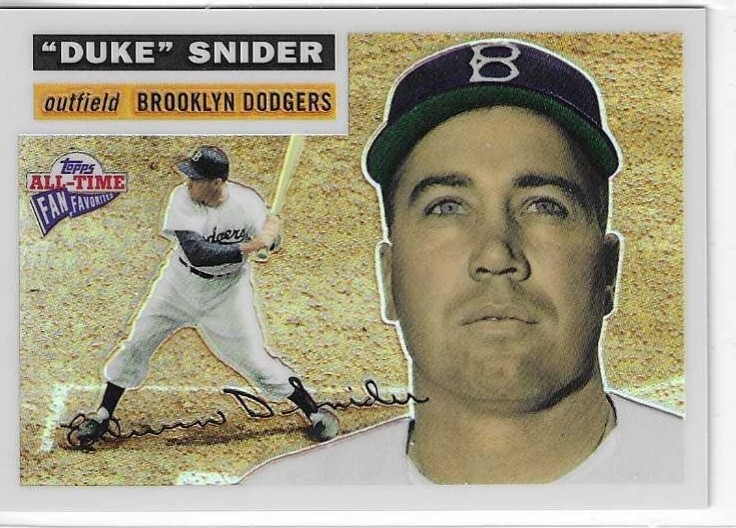 Duke Snyder (HOF)Numbered 232/299 All Time Fan Favorite Refractor 2004 (4050) | eBay