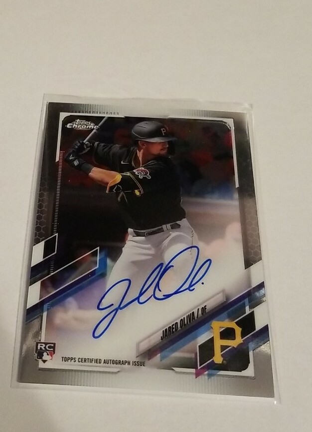 2021 Topps Chrome #RA-JOL JARED OLIVA On-Card Rookie Auto Autograph RC ...